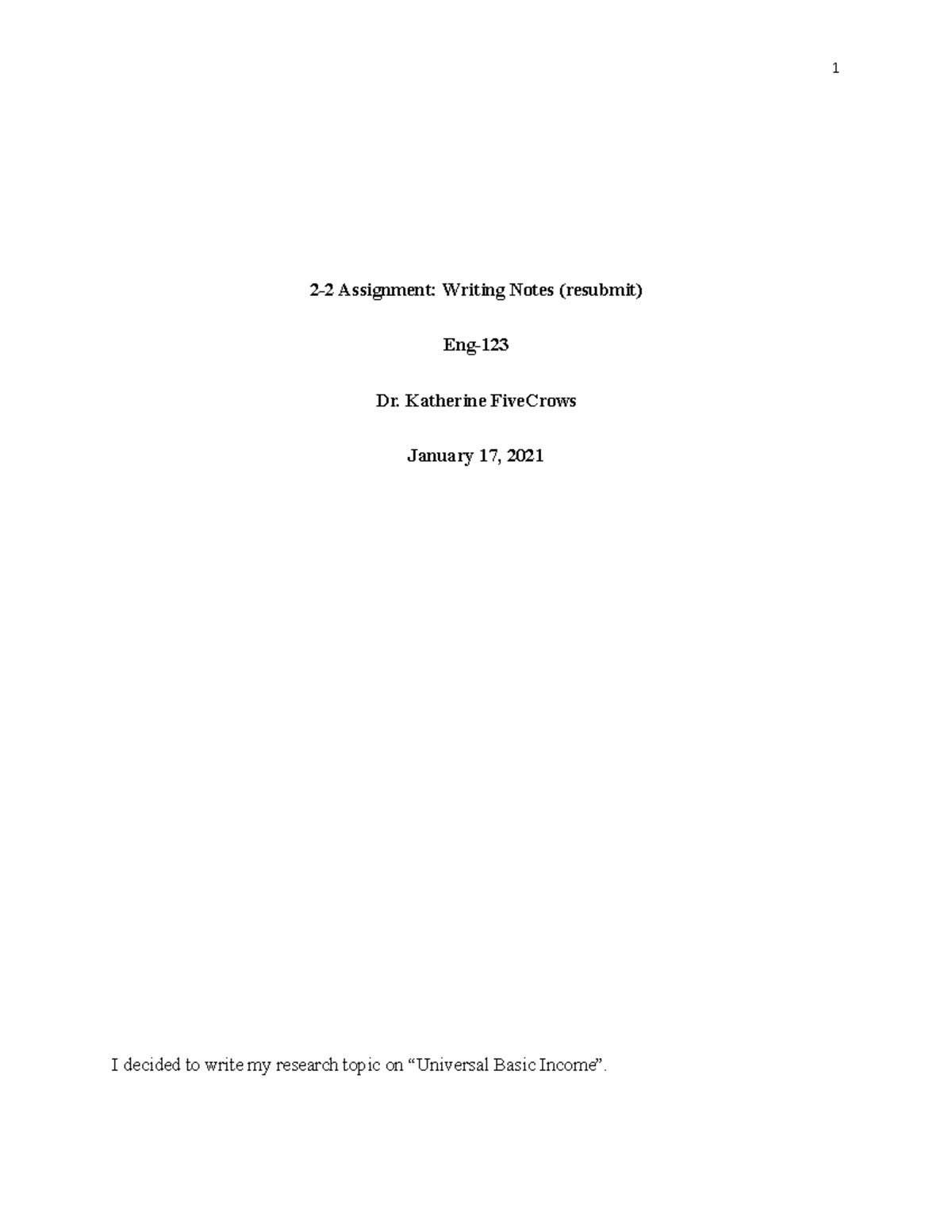 2-2 Assignment Writing Notes resubmit - ENG123 - SNHU - Studocu