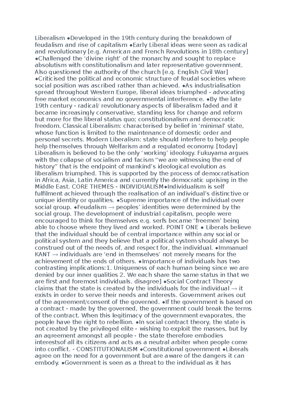 Politics Exam - Summary Thinking Politically: Introduction to Concepts ...