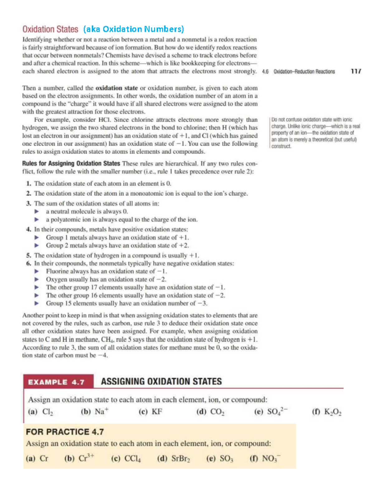 Assigning Oxidation Numbers - Oxidation States (aka Oxidation Numbers ...