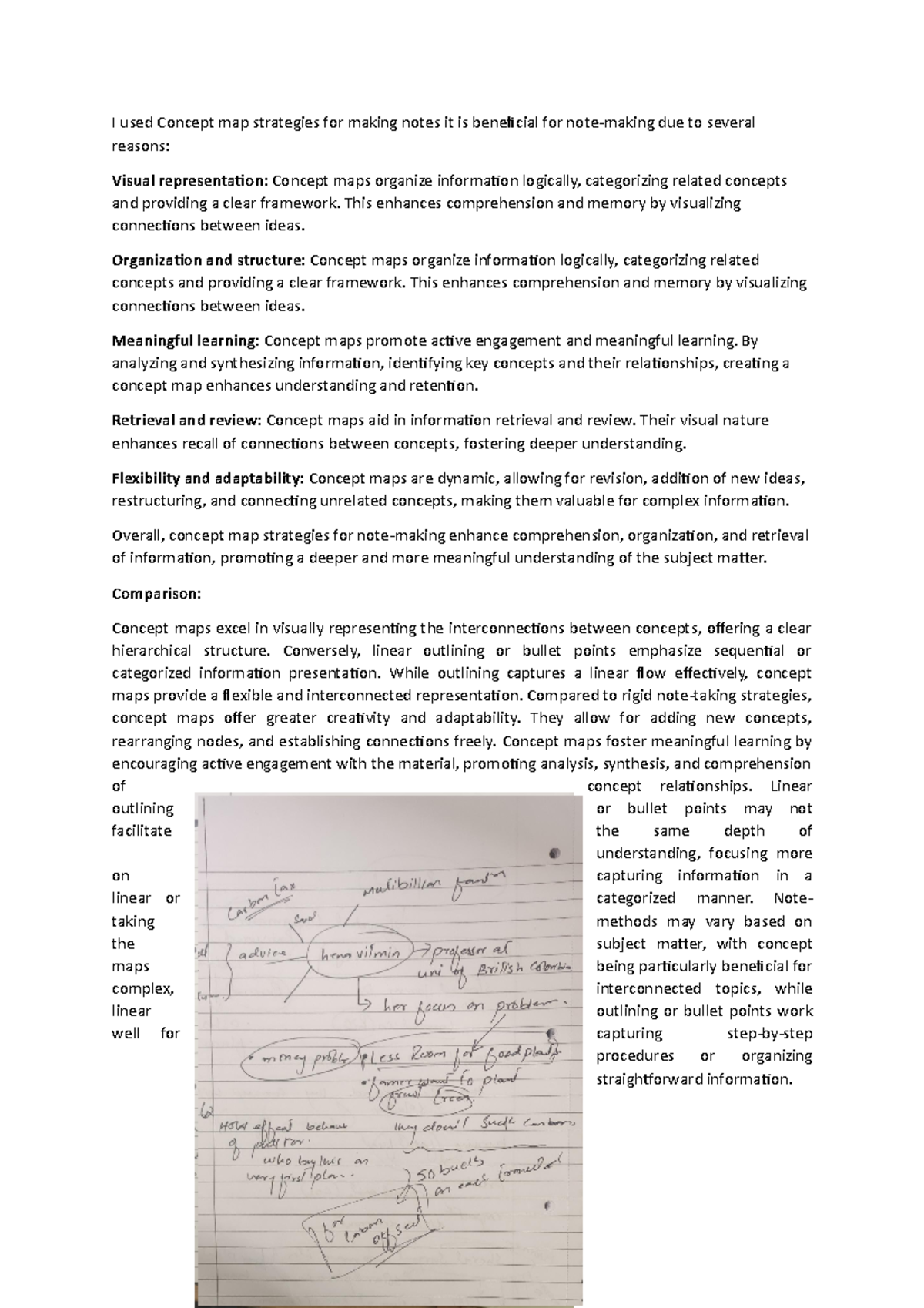 Unit 6 discussion form - I used Concept map strategies for making notes ...