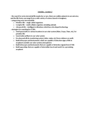Astrobiology practice midterm review questions - What role did the ...
