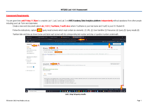 AWS Lab Works - AWS Lab exercises. Most important section. - NIT2202 - Studocu