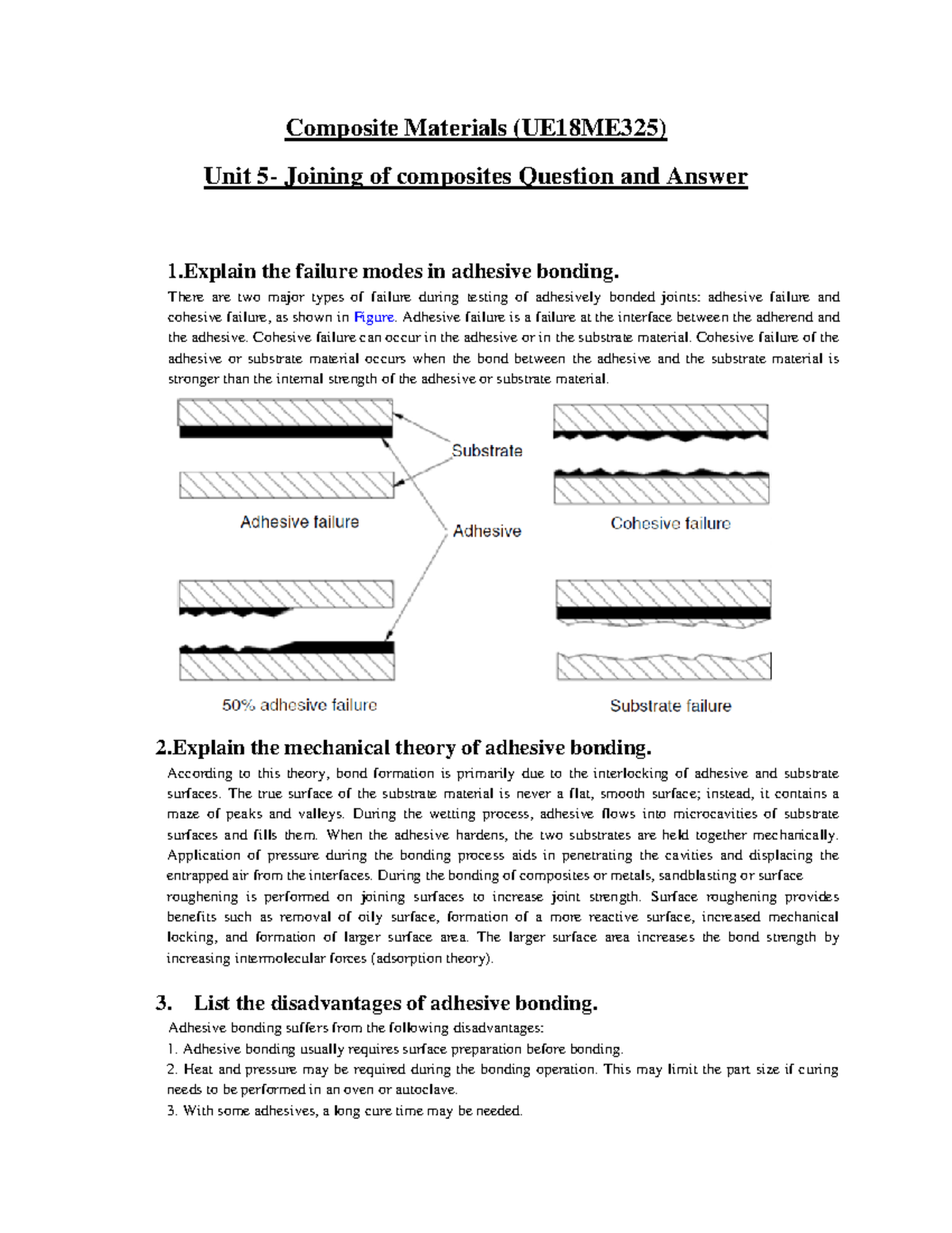 Unit5 Joining Of Composites Question And Answers There Are Two Major Unit5 Joining Of Composites Question And Answers There Are Two Major
