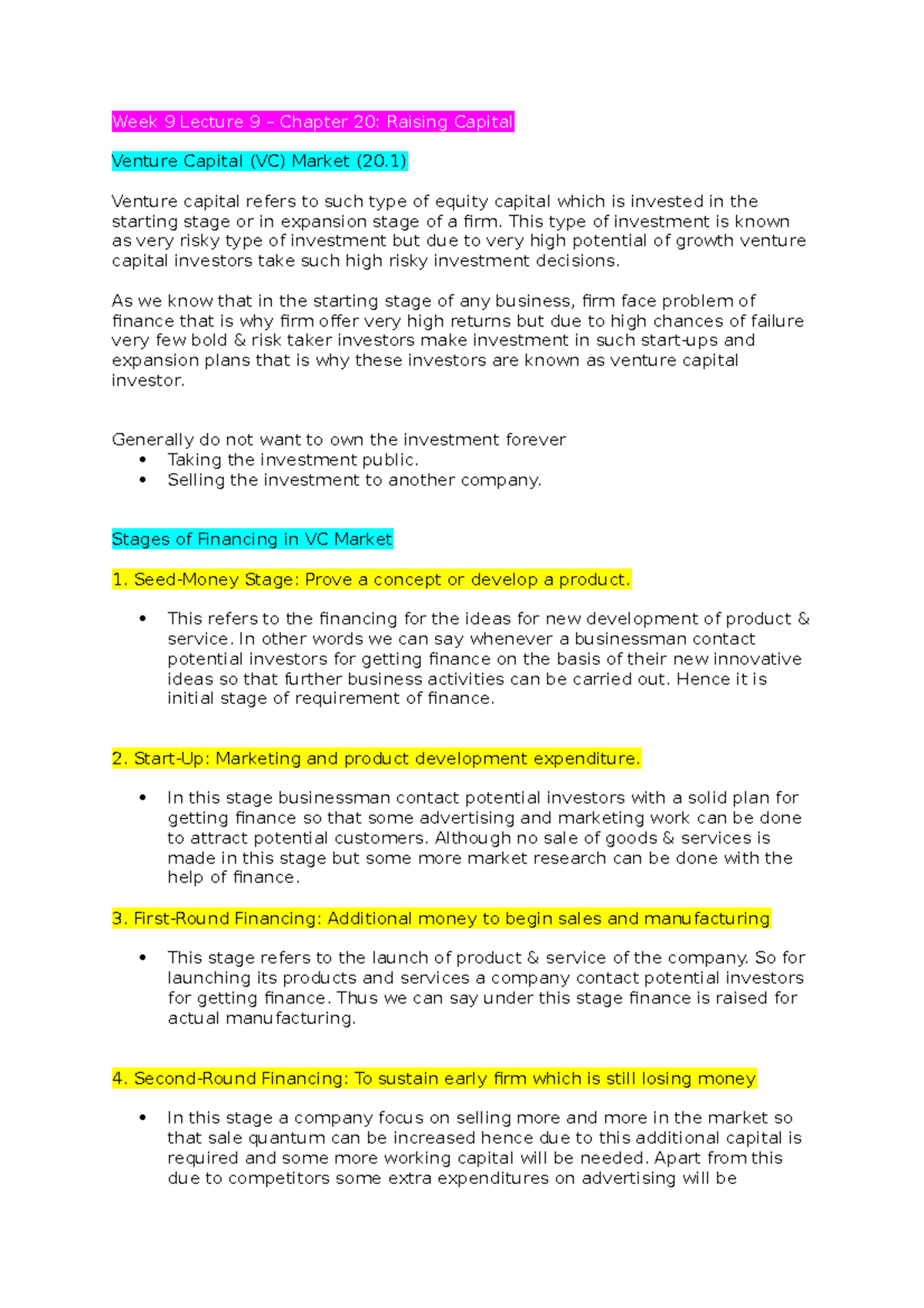 Week 9 Lecture 9 (Textbook + Lecture Slides) Notes - Week 9 Lecture 9 ...
