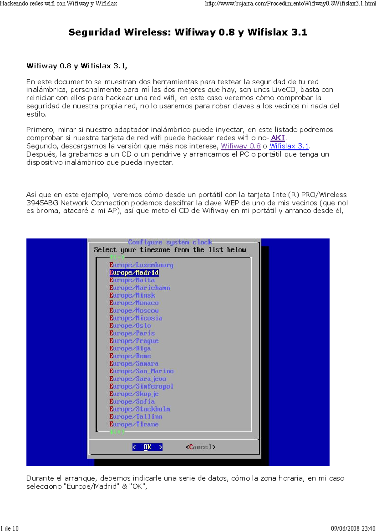 Manual Wifiway - Seguridad Wireless: Wifiway 0 y Wifislax 3. Wifiway 0 ...