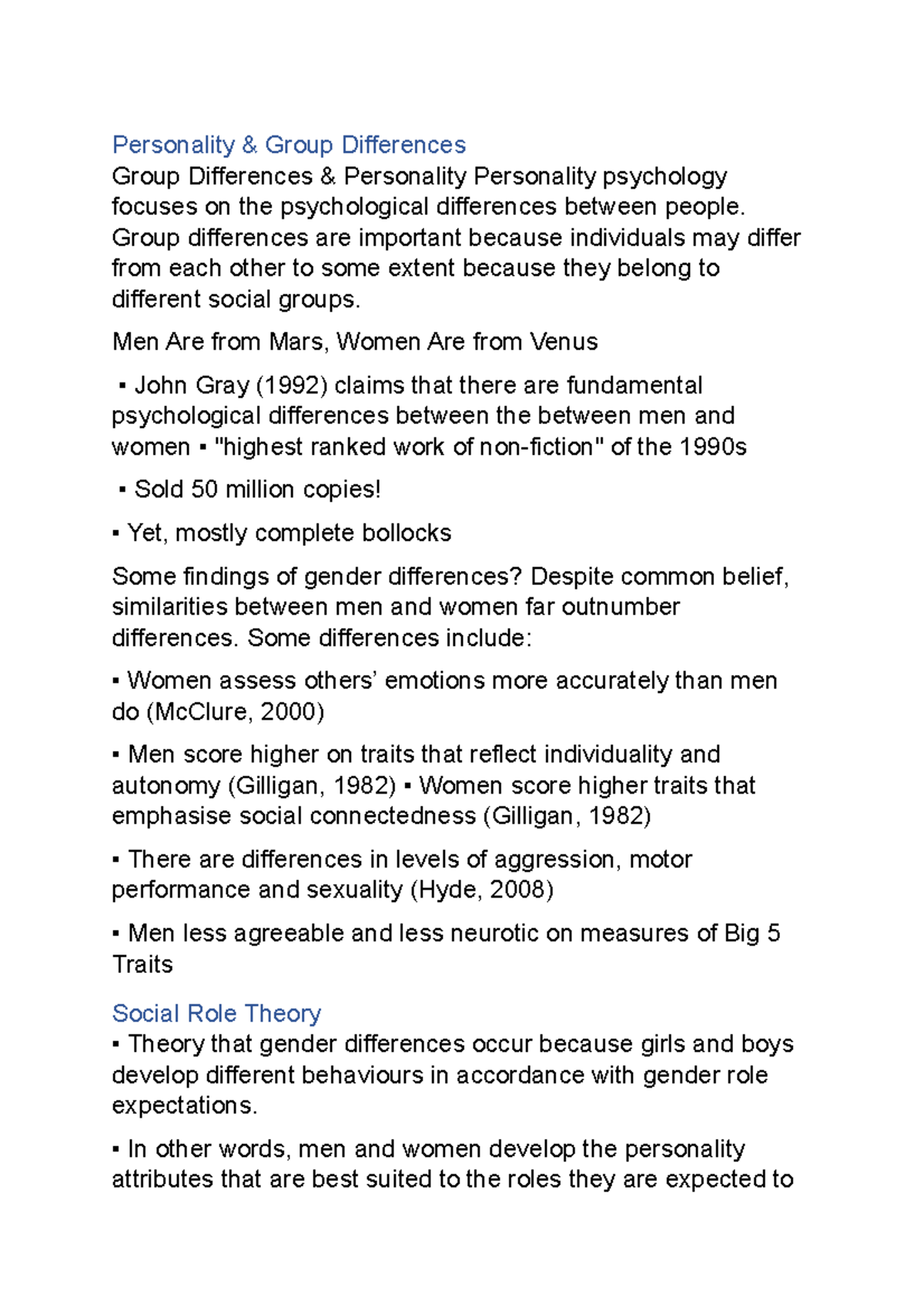 Group Differences - Group differences are important because individuals ...