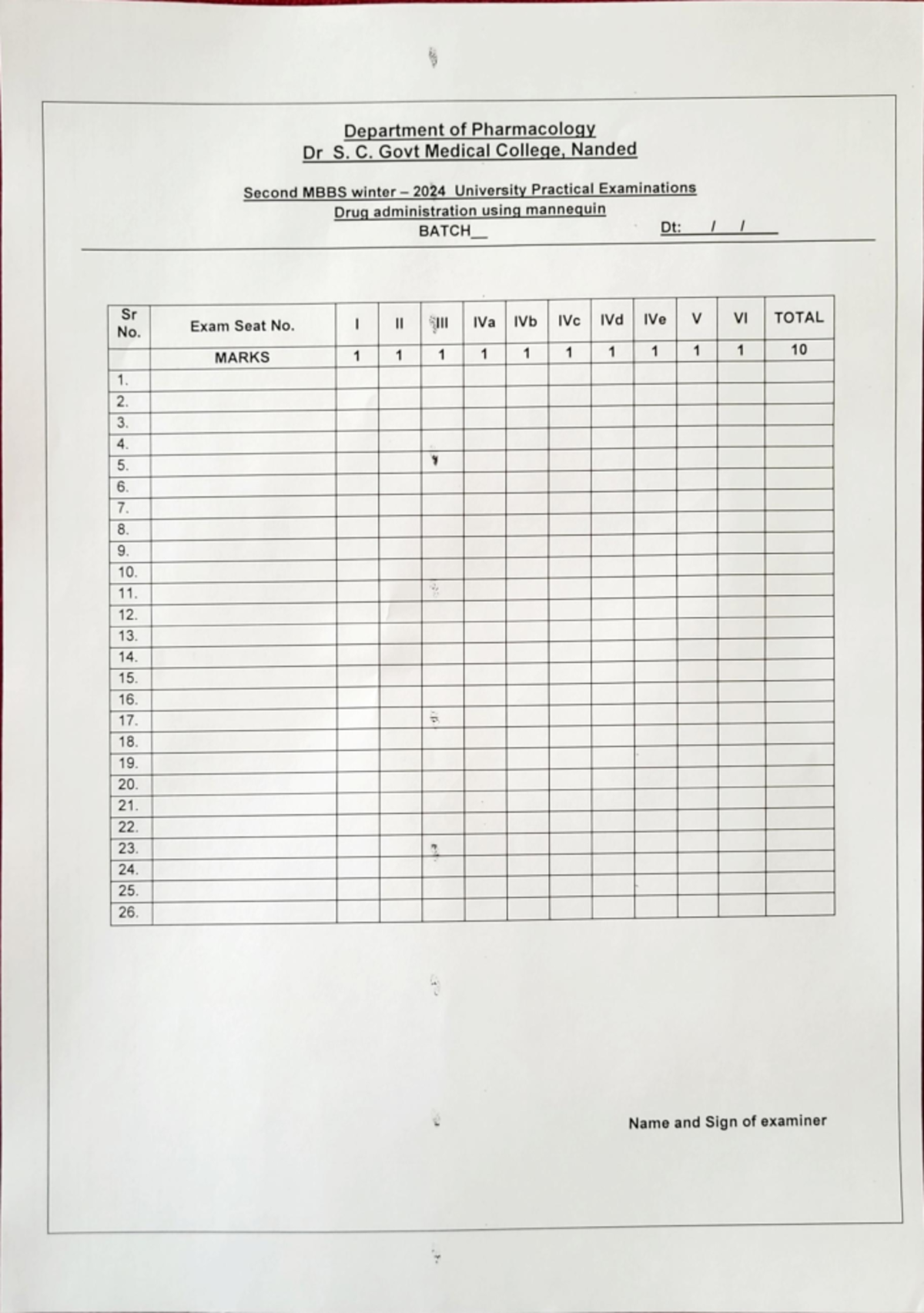 Injection technique using mannequin Ospe - Department of Pharmacology ...