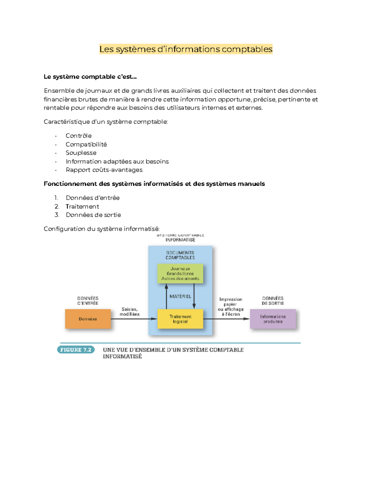 Les sytèmes d'information comptable - Les systèmes d’informations ...