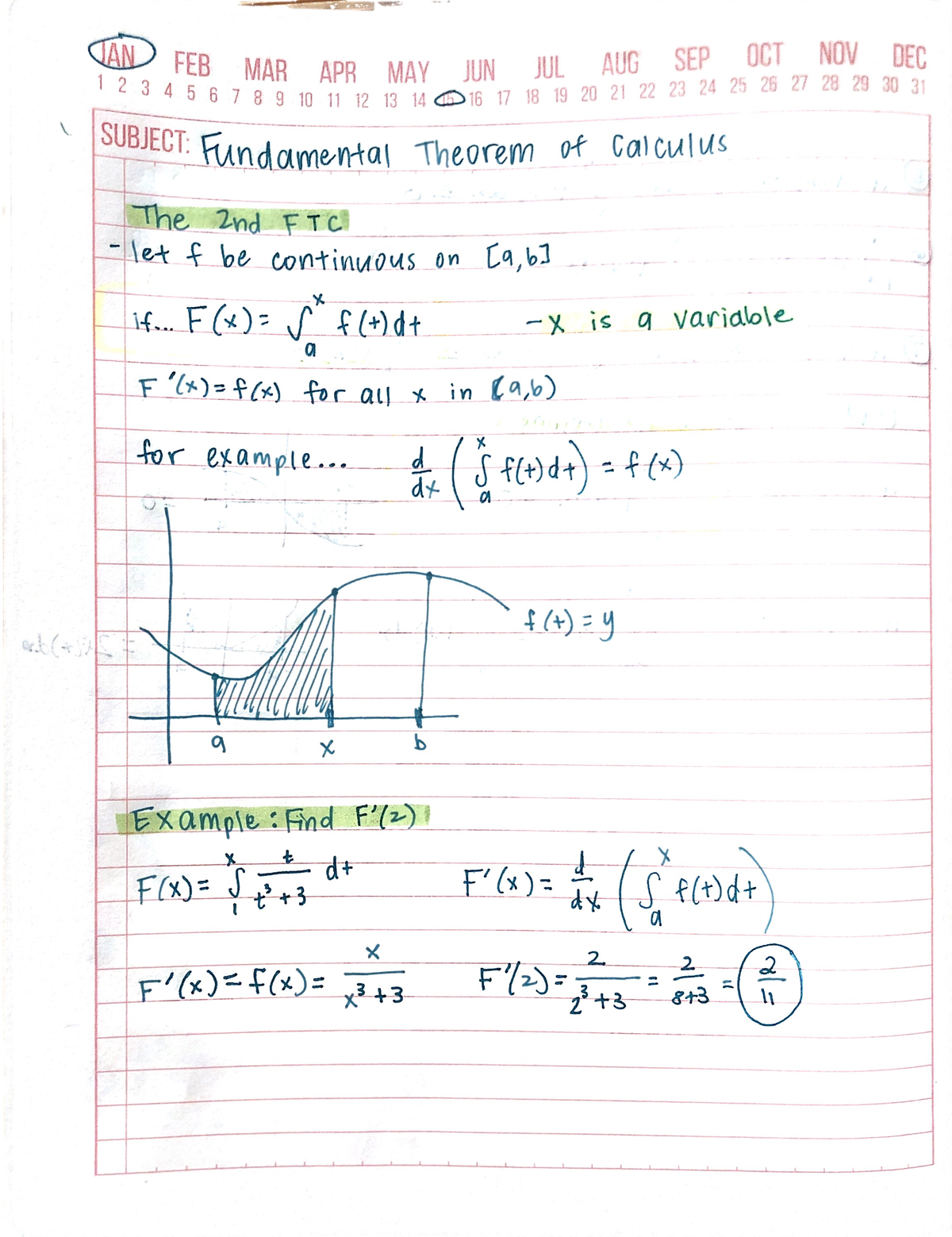 Fundamental Theory of Calculus - MATH 1551 - Studocu