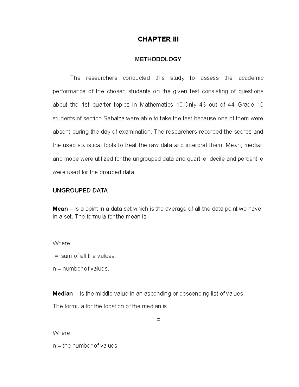 Chapter III - aaaaaaaaaaaaaaaaaaaaa - CHAPTER III METHODOLOGY The ...