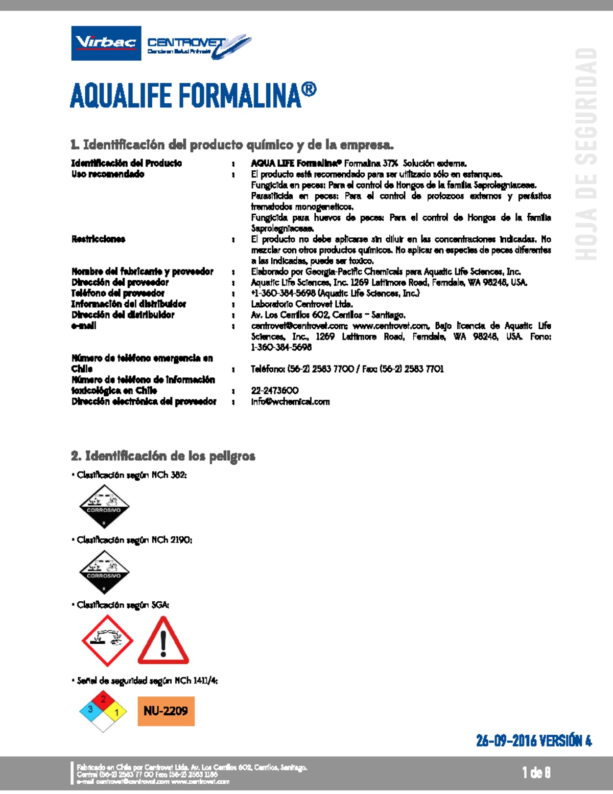 HDS - Formalina Version 4 - Química Orgánica - Studocu