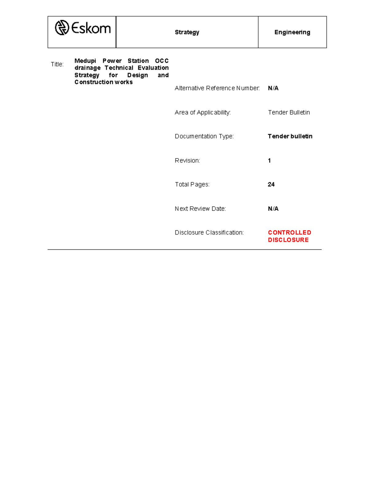 TES OCC rev 1 - Technical Proposal in a project management environment ...