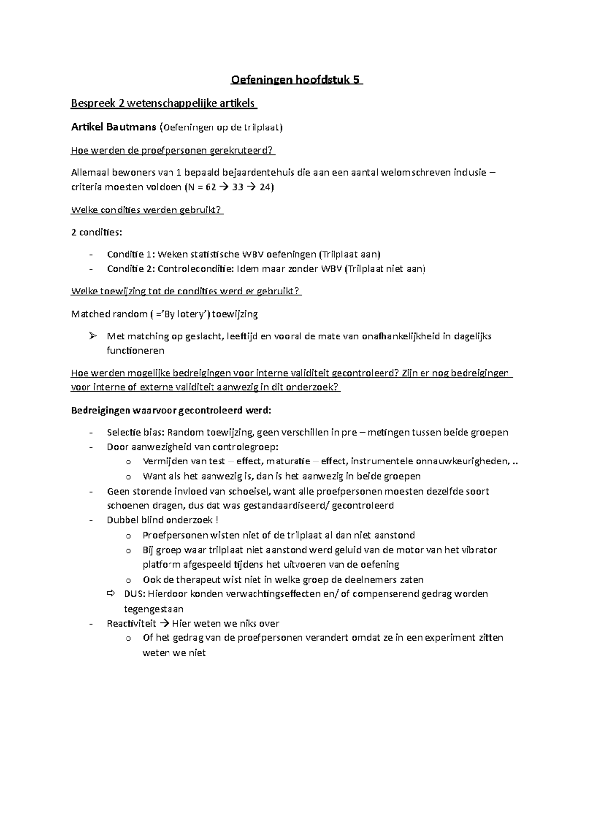 Omt h5 oef - oefeningen H5 OMT - Oefeningen hoofdstuk 5 Bespreek 2 ...