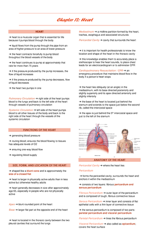 Chapter 1 - Transes - ANATOMY AND PHYSIOLOGY The study of the structure ...