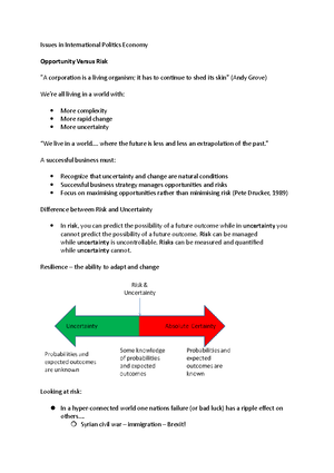 IPE globalisation - Lecture notes 4 - IPE Globalisation: the good the ...