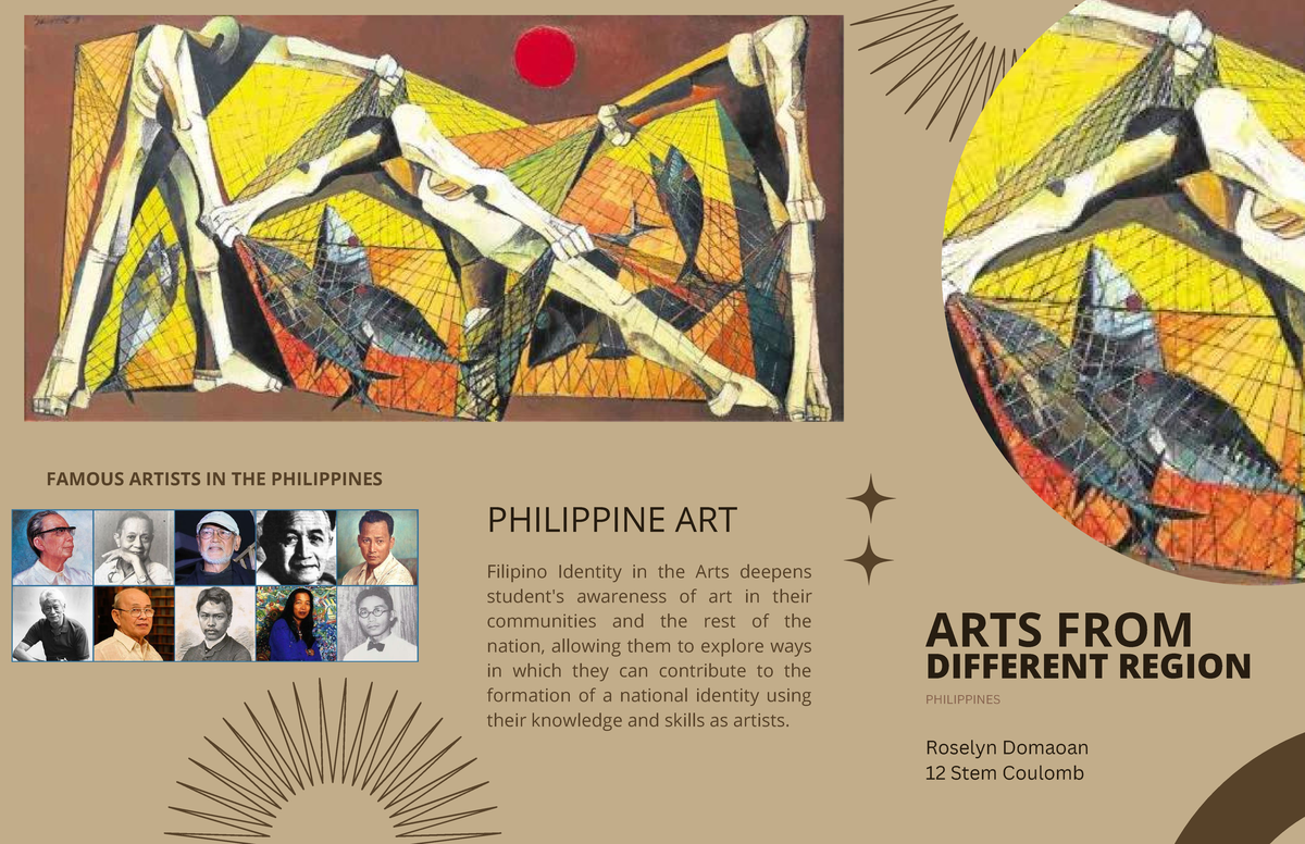 Brown and Gray Creative Museum Art Trifold Brochure - ARTS FROM ...