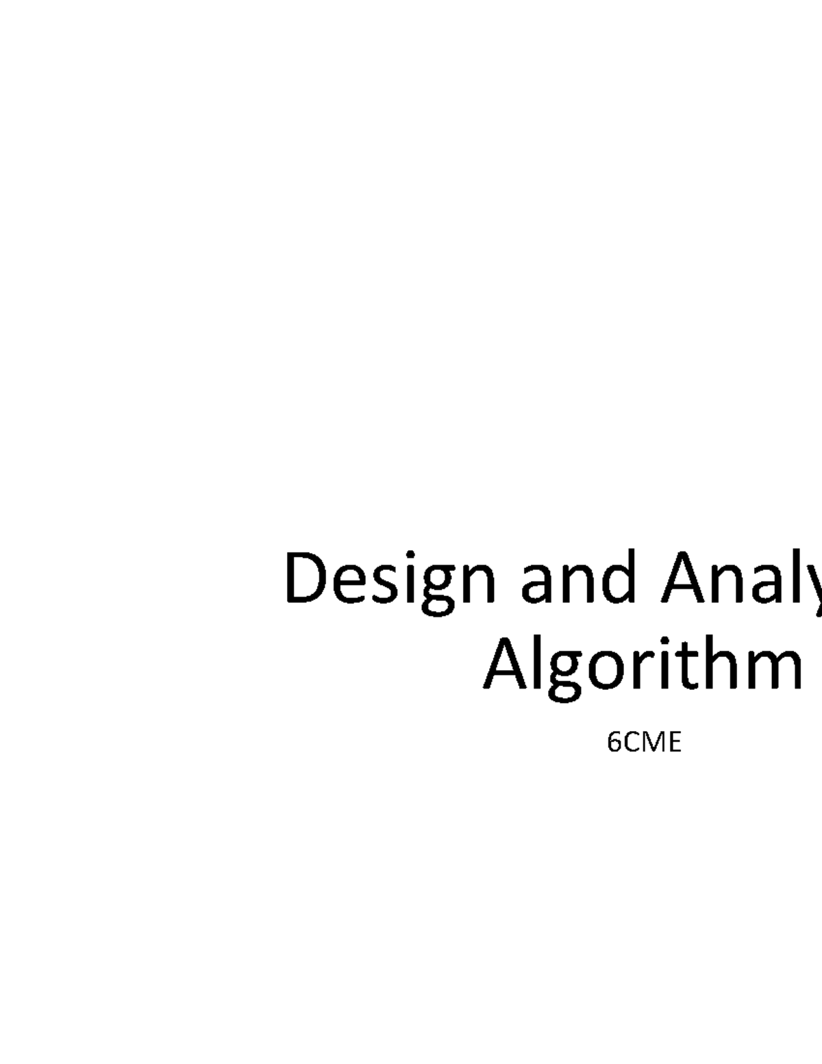 Introduction To Data Structure Design And Analysis Of Algorithm 6cme