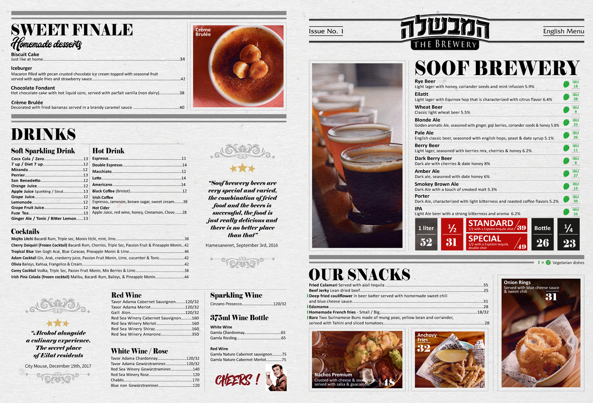 MENU A2 English compressed - Issue No. 1 English Menu Fried Calamari ...