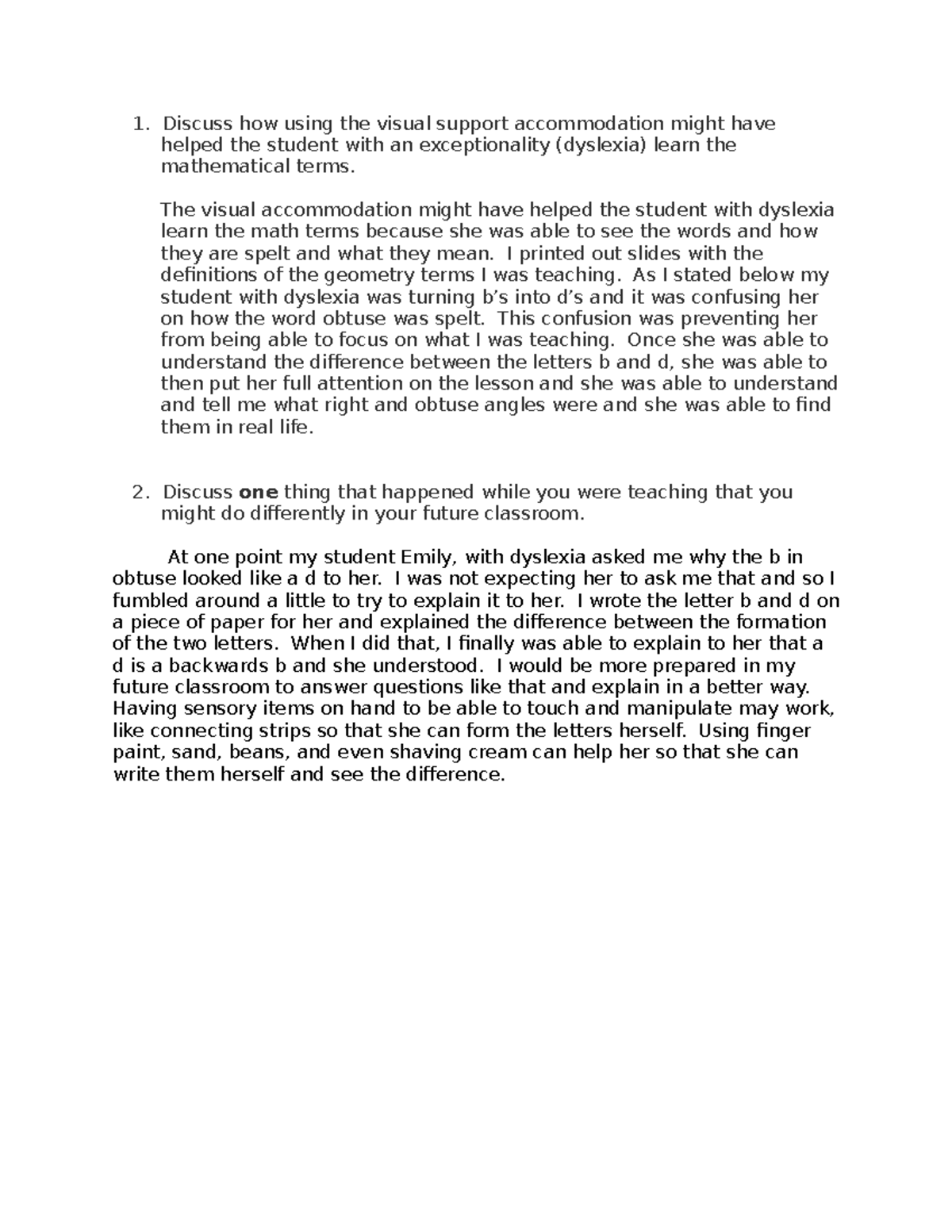 Task 2 - Passed on second attempt with minor revisions. - Discuss how ...