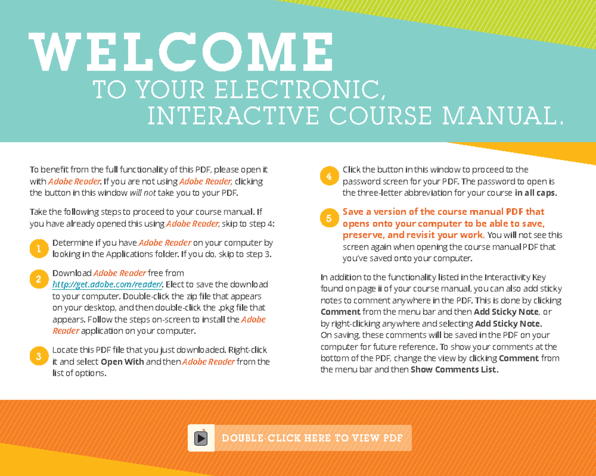 Activity 0 - Course outline - WELCOME TO YOUR ELECTRONIC, INTERACTIVE ...