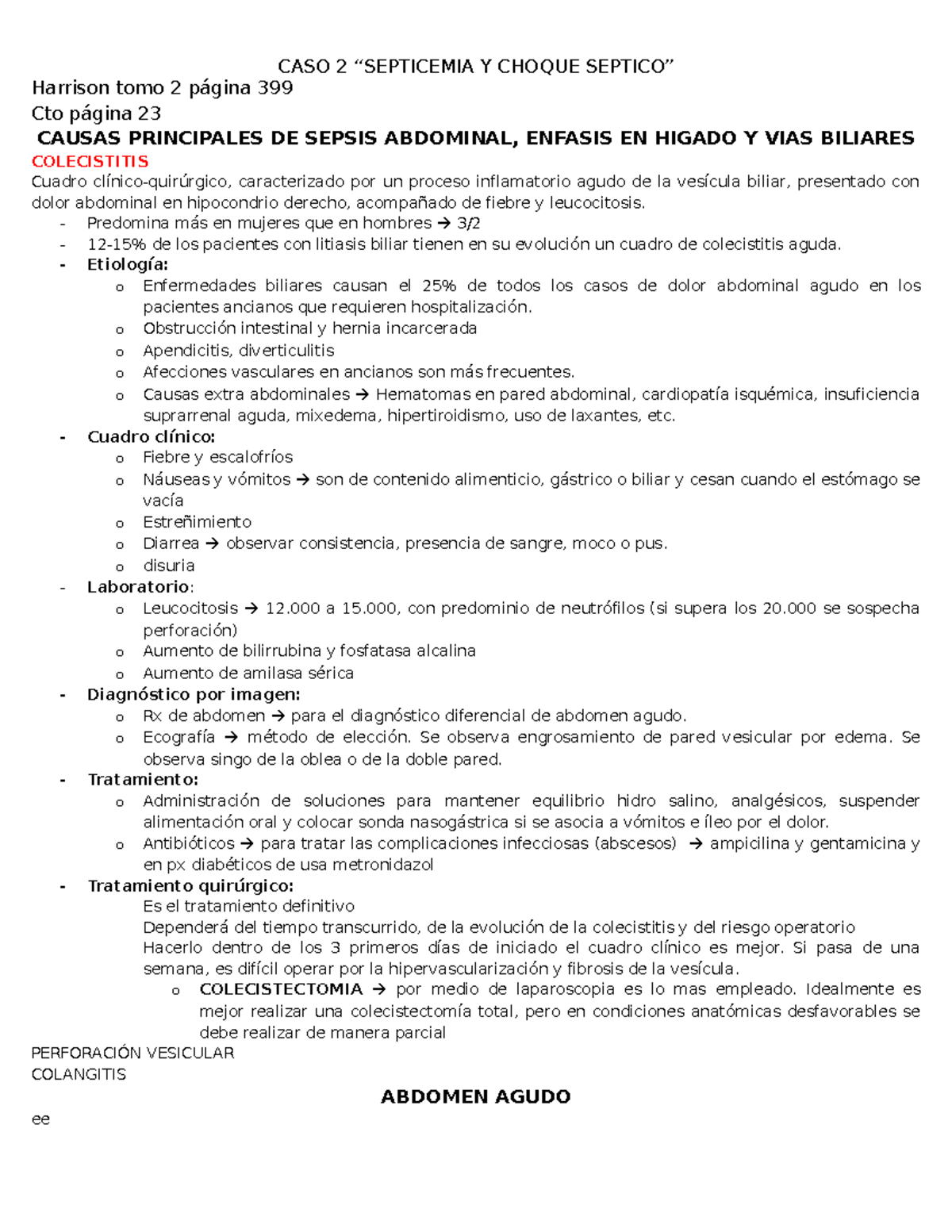 Sepsis y shock septico - Resumen Enfermedades infectocontagiosas ...