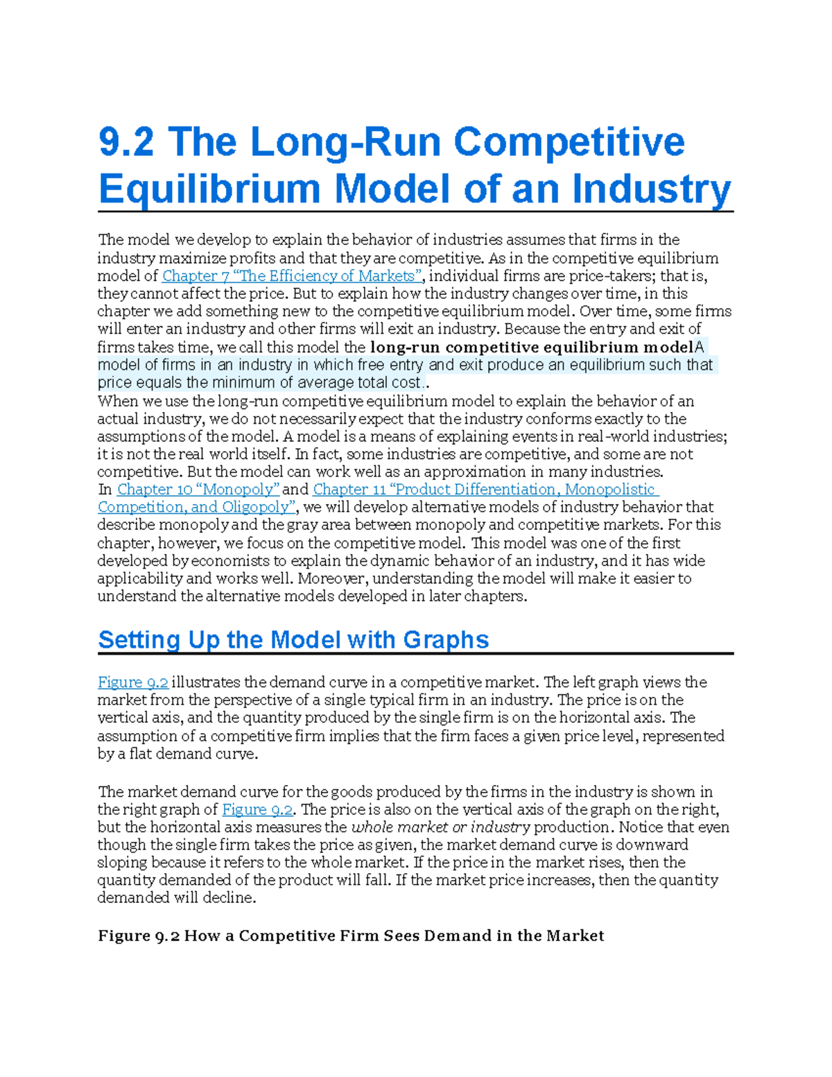 The Competitive Equilibrium Model of an Industry - Studocu
