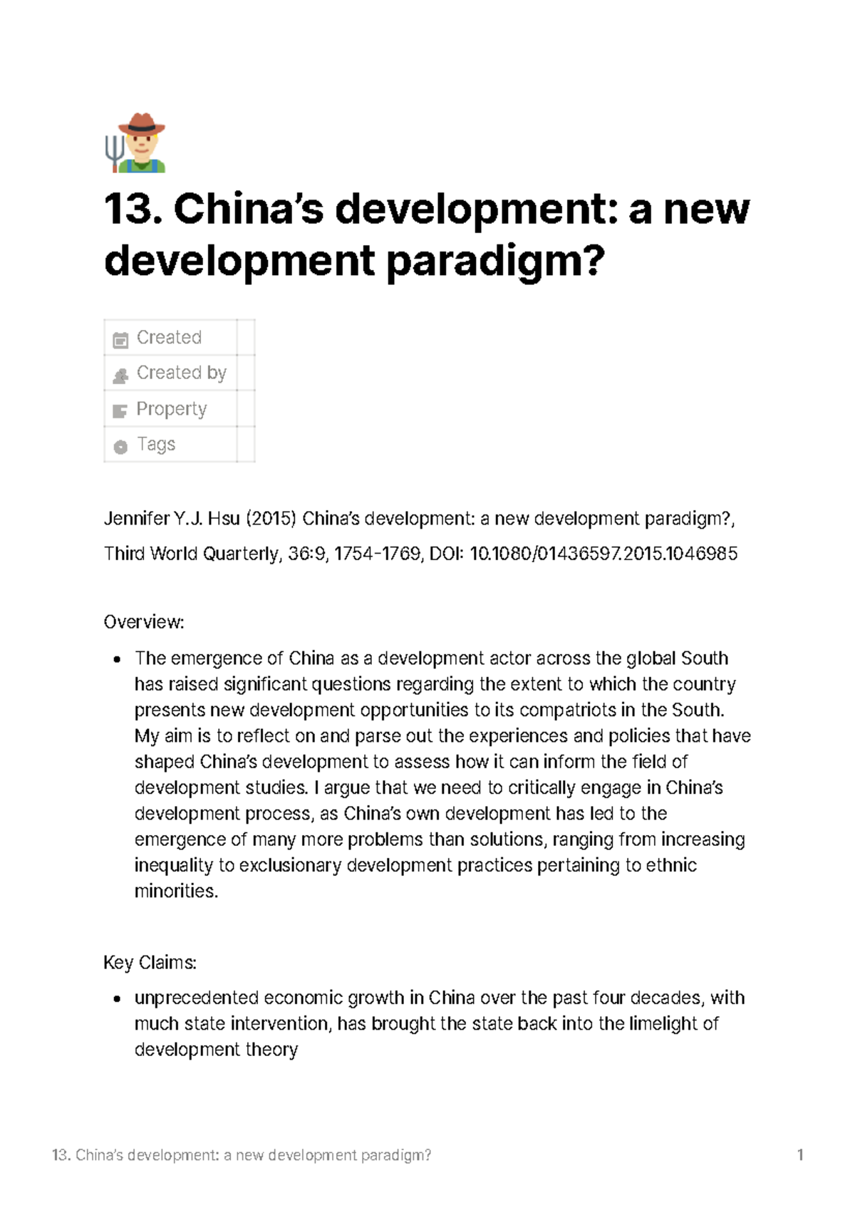 13. China’s development: a new development paradigm? - 13. China’s ...