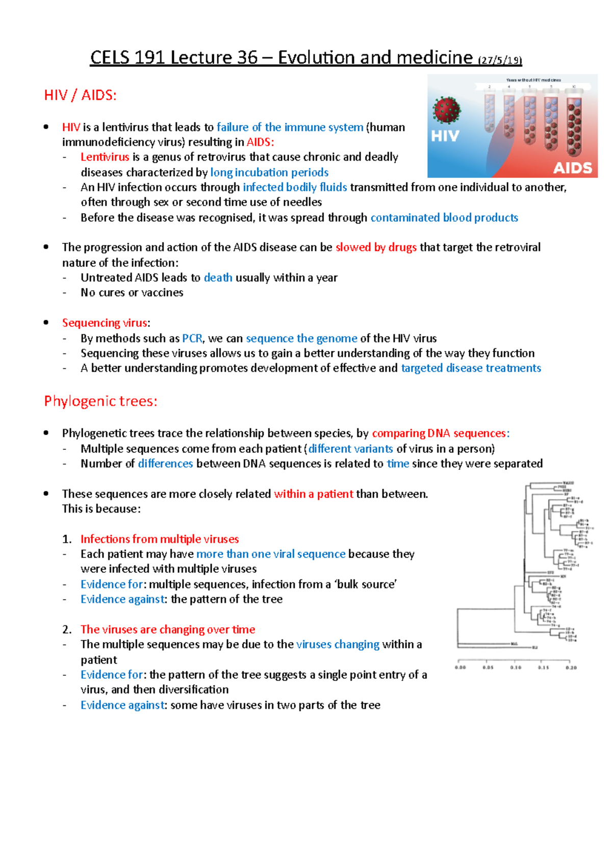 CELS 191 Lecture 36 - CELS191 notes with average of 97% - CELS 191 ...