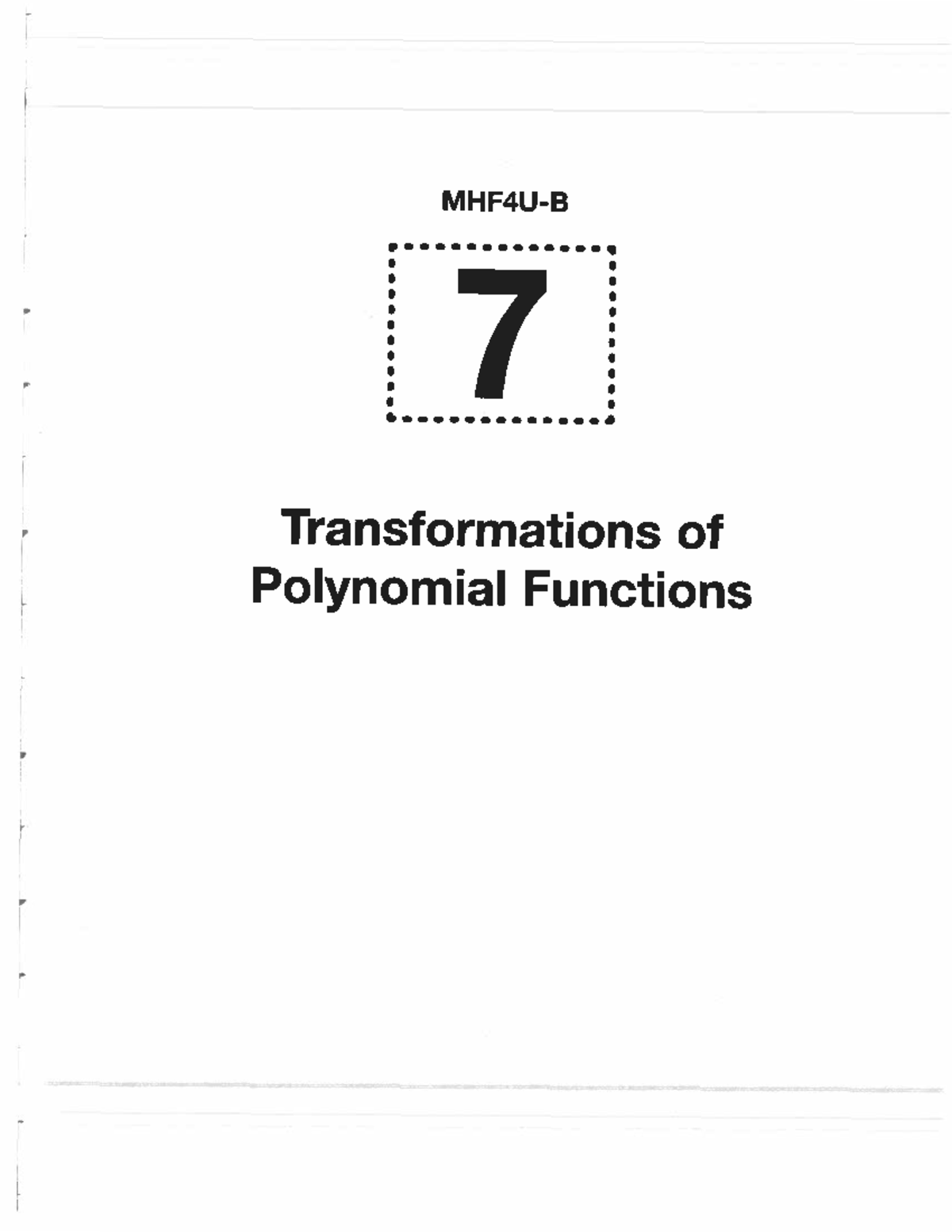 MHF4U-B U2 L7 - Practice sheet - Studocu