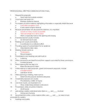 WIN Final - EVERYTHING - BA 3301 - Studocu