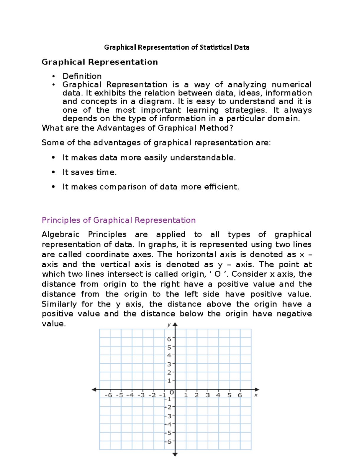 Chapter 2.1 Graphical Representation of Statistical Data - Graphical ...