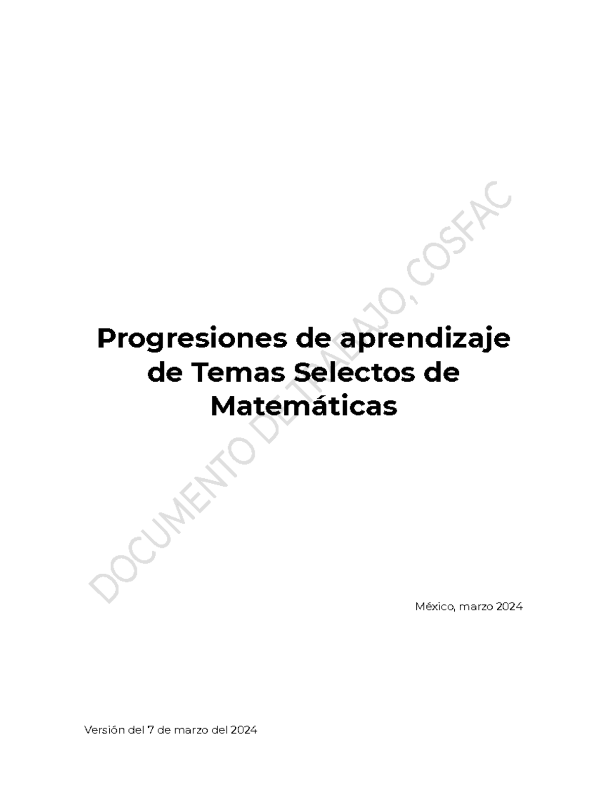 Progresiones de aprendizaje de Temas Selectos de Matemáticas - Progresiones de aprendizaje de ...