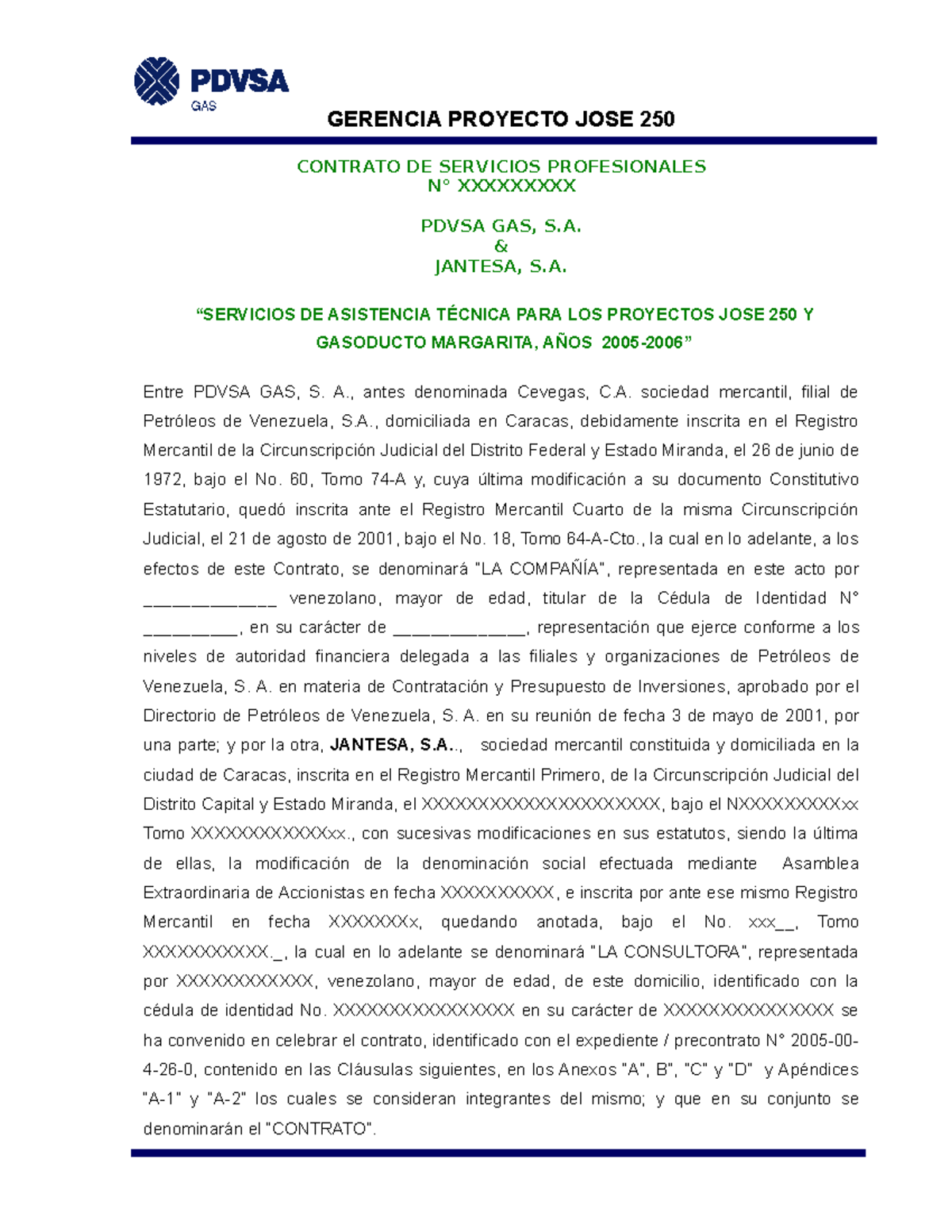 Contrato Modelo - CONTRATO DE SERVICIOS PROFESIONALES N° XXXXXXXXX ...