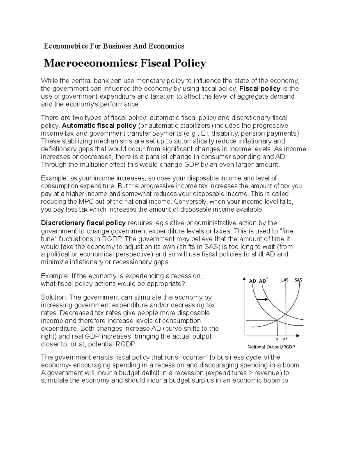 FP - This is coursework for Econometrics for Business and Economics ...