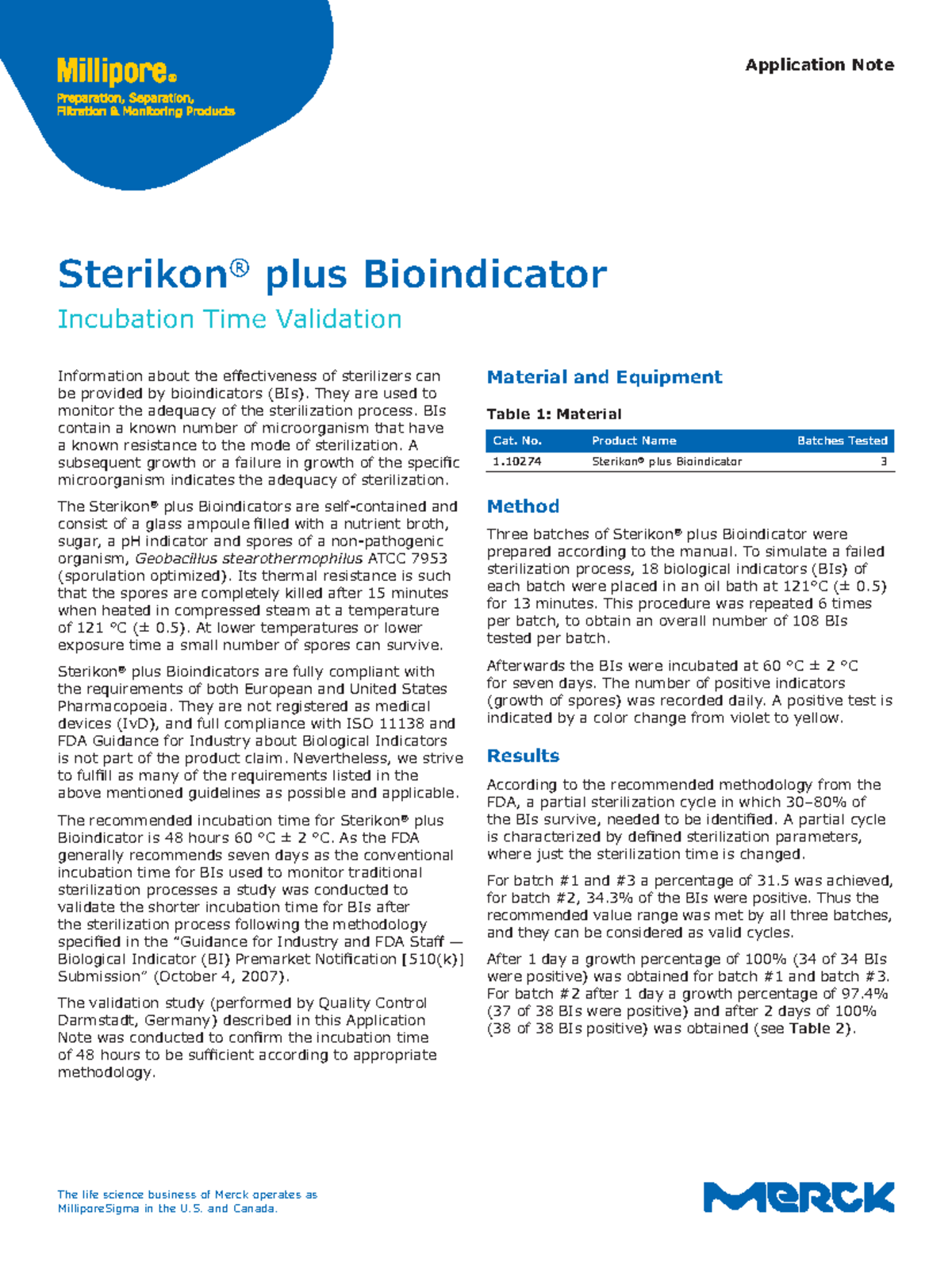 Validacion DE Proceso DE Esterilizacion - Application Note Sterikon ...