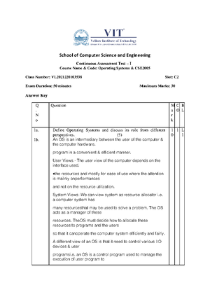 Benchmarking of OS - BENCHMARKING TECHNIQUES FOR PERFORMANCE ANALYSIS OF OPERATING SYSTEMS AND ...
