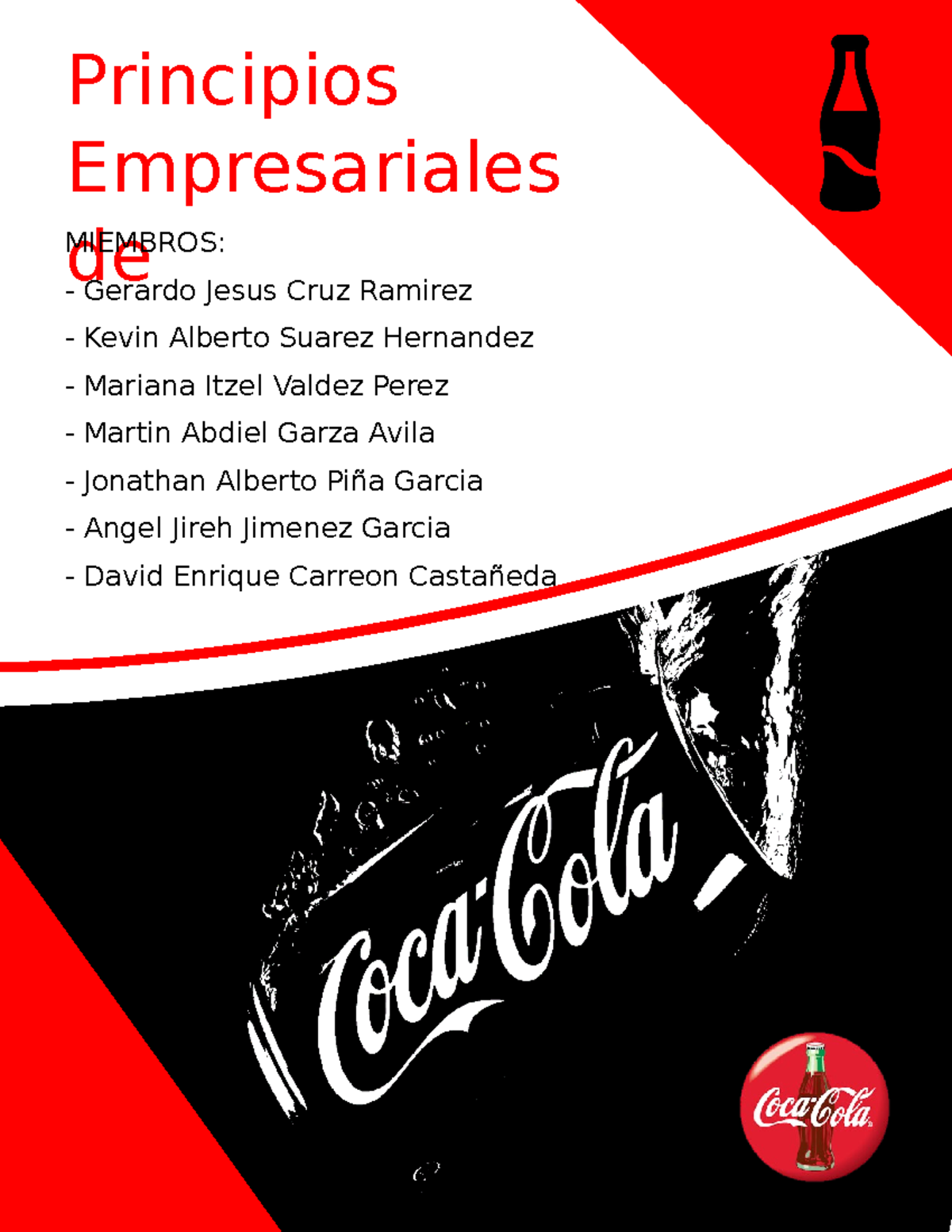 Estatus de código Coca Cola - Principios Empresariales de MIEMBROS ...