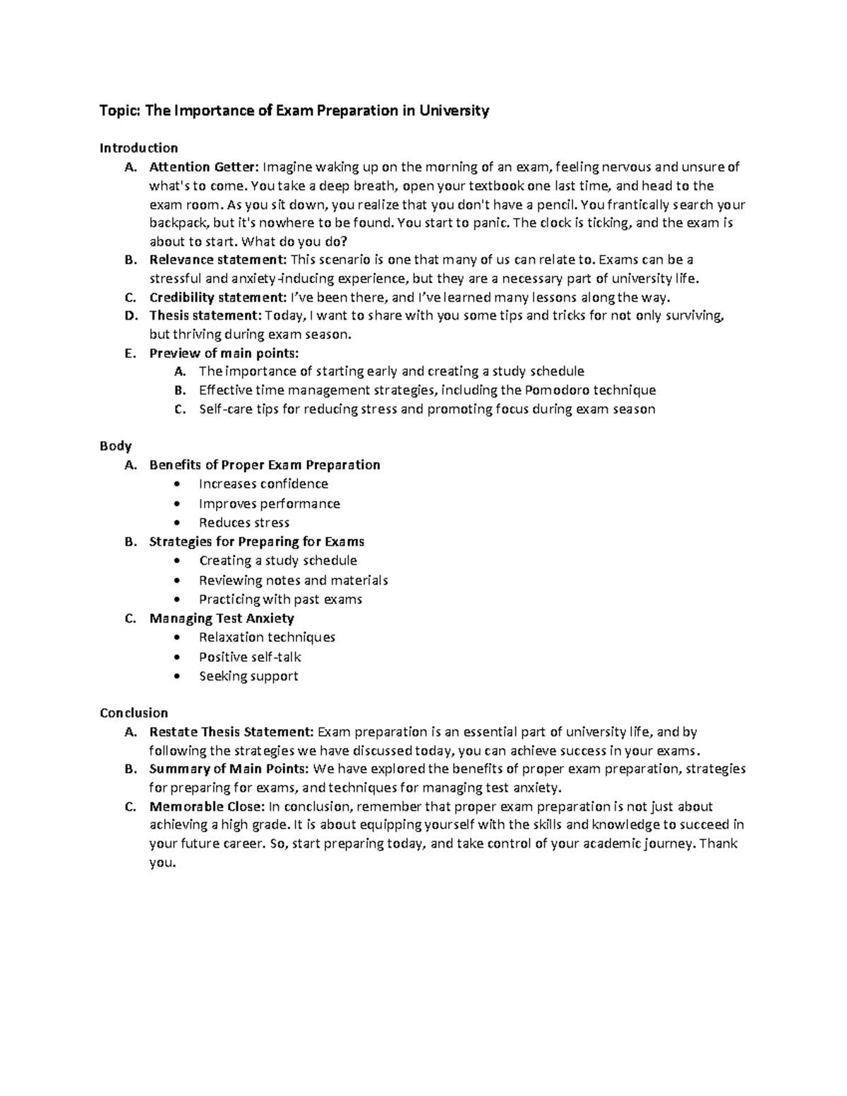 eeeeeeeeeeeeeeeeeeeeeeee - Topic: The Importance of Exam Preparation in ...