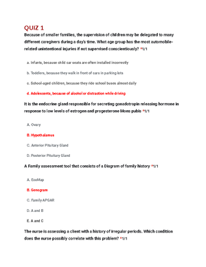 MCN 2 ( Practice Questions) - MCN P 2 PRACTICE QUESTIONS Molly, with suspected rheumatic fever ...