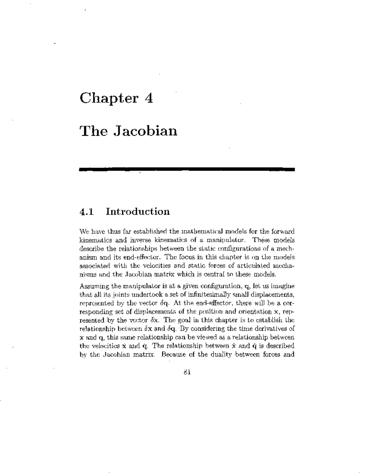 Chapter 4-Jacobain-from Khatib-Introductionto Robotics - Chapter 4 The ...