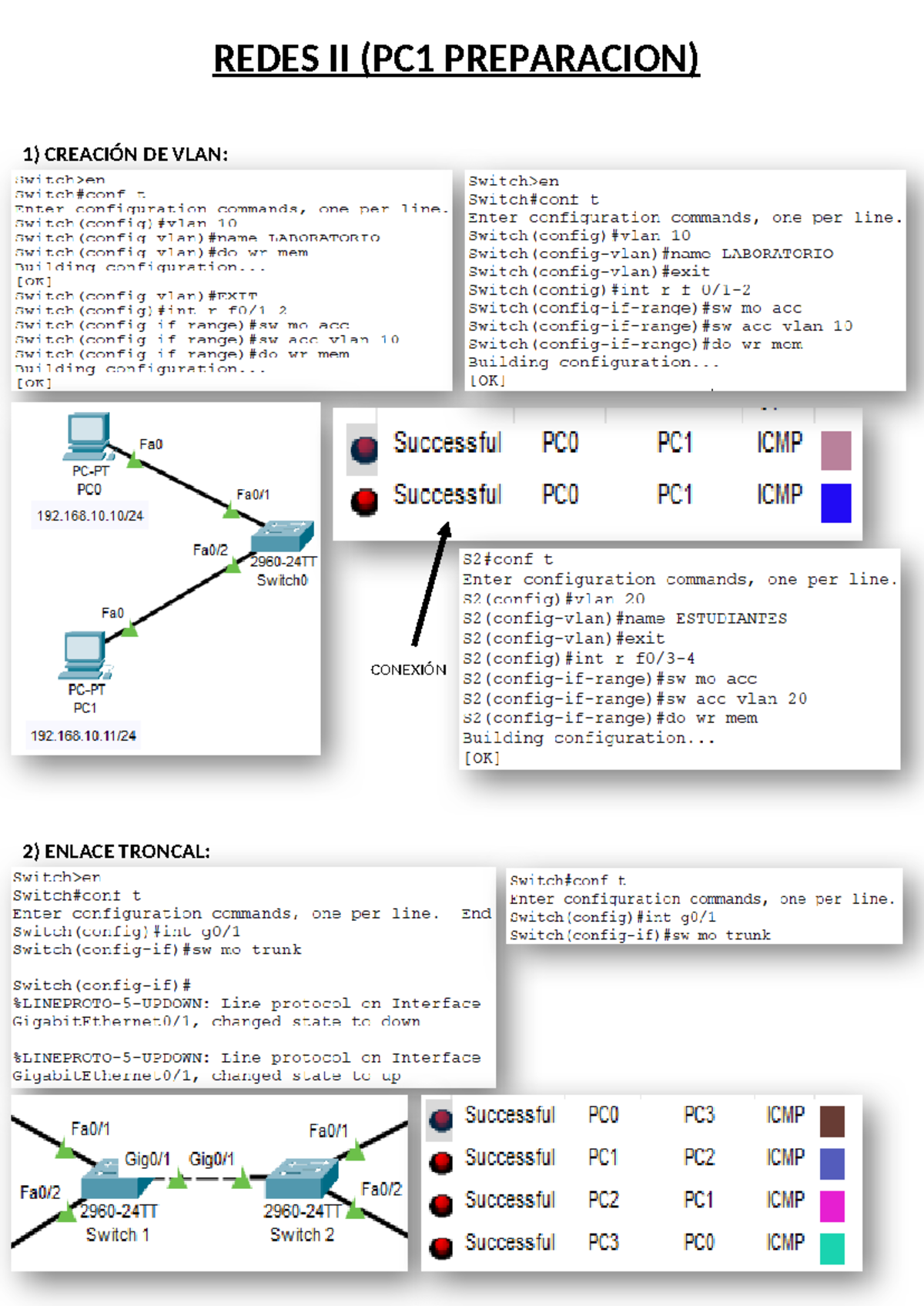 Tarea calificada de analisis y diseño de sistemas de información taller - REDES II (PC1 ...