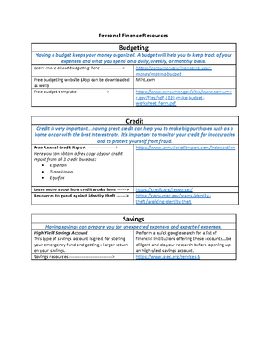 Money Management Checklist for College Students - Studocu