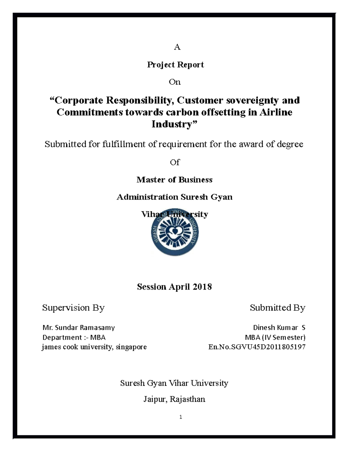 Project report sample 1 - A Project Report On “Corporate Responsibility ...