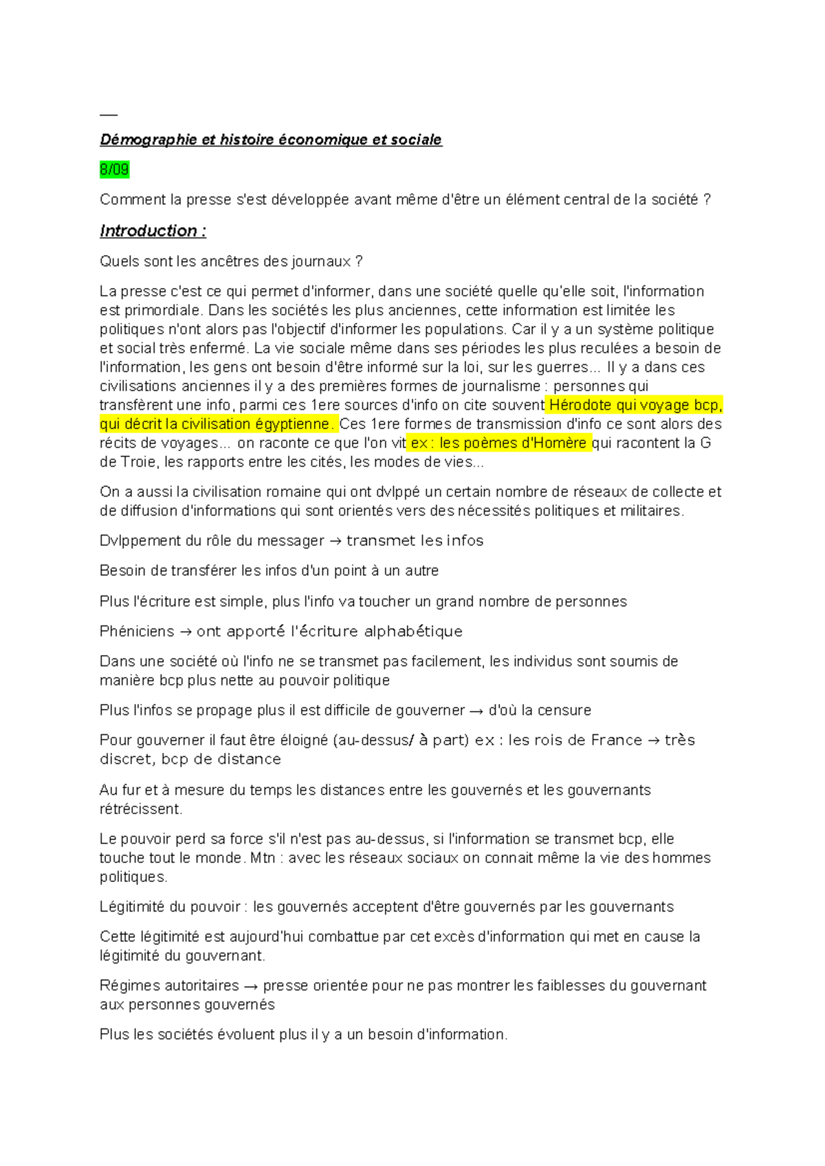 Demographie comp - Notes du cours de Démographie - Démographie et ...