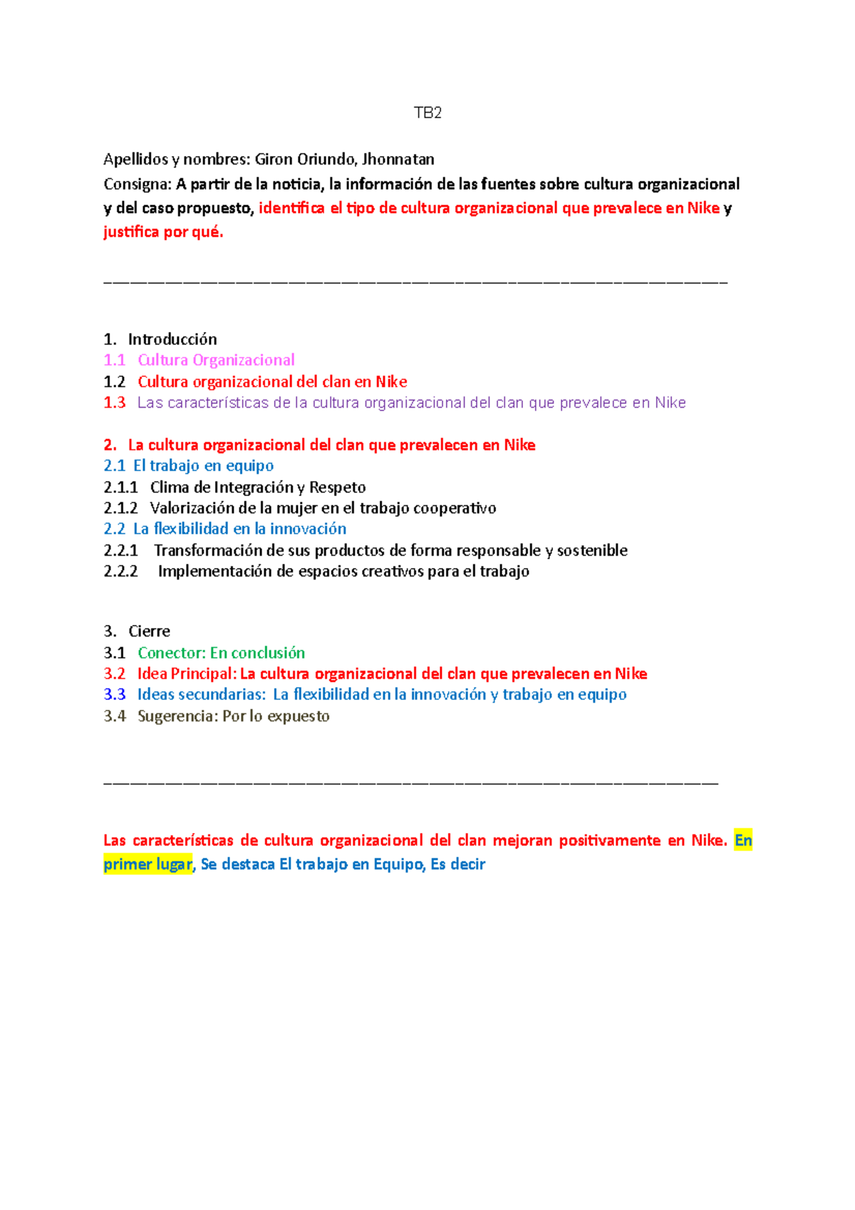 TB2 Giron Oriundo ok - TAREAS - TB Apellidos y nombres: Giron Oriundo, Jhonnatan Consigna: A ...