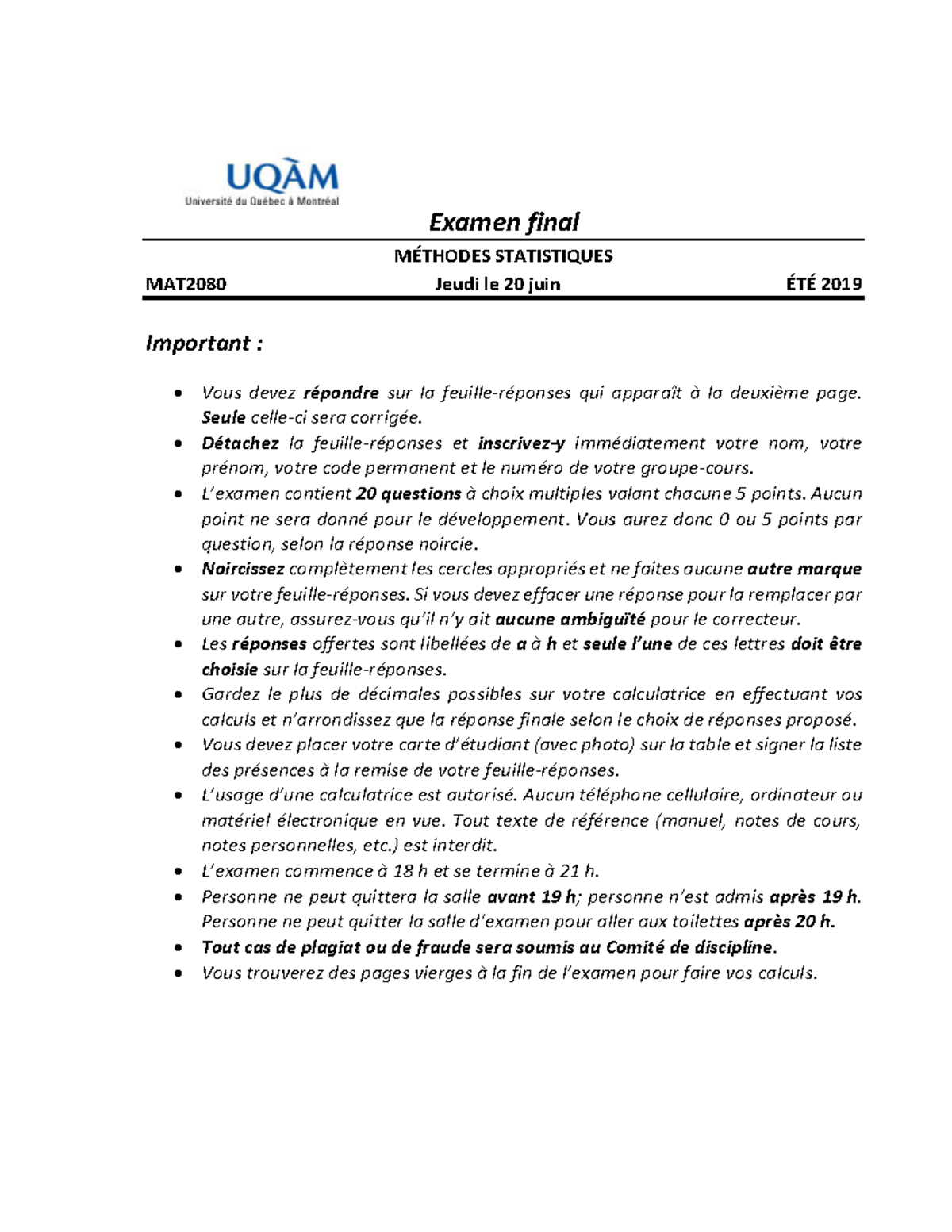 Examen final MAT2080 - Été 2019 - Warning: TT: undefined function: 32 Warning: TT: undefined ...