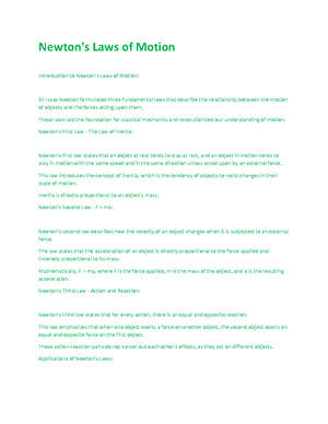 The Law of Inertia Understanding Newtons First Law of Motion - The Law ...