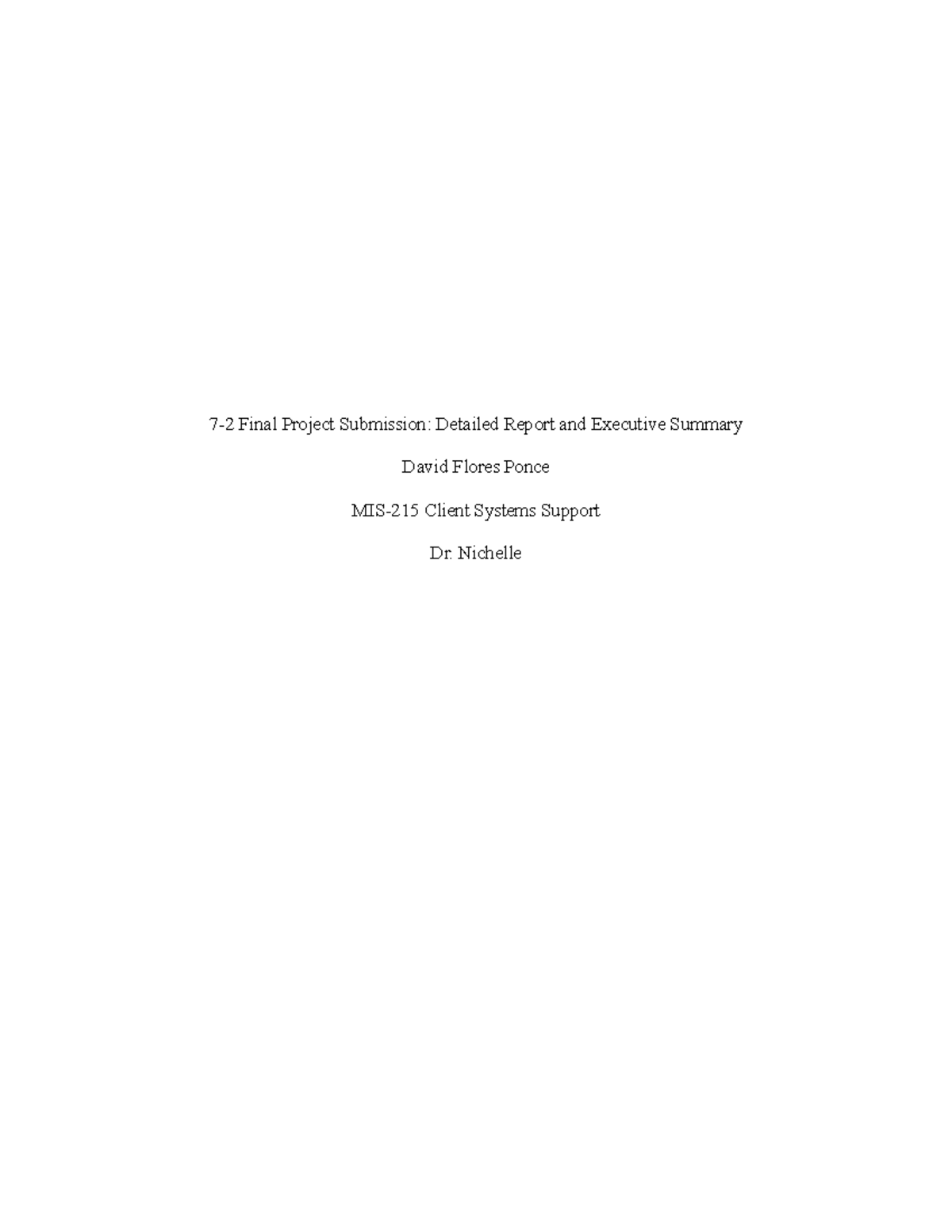 Final Project Submission - Detailed Report and Executive Summary ...