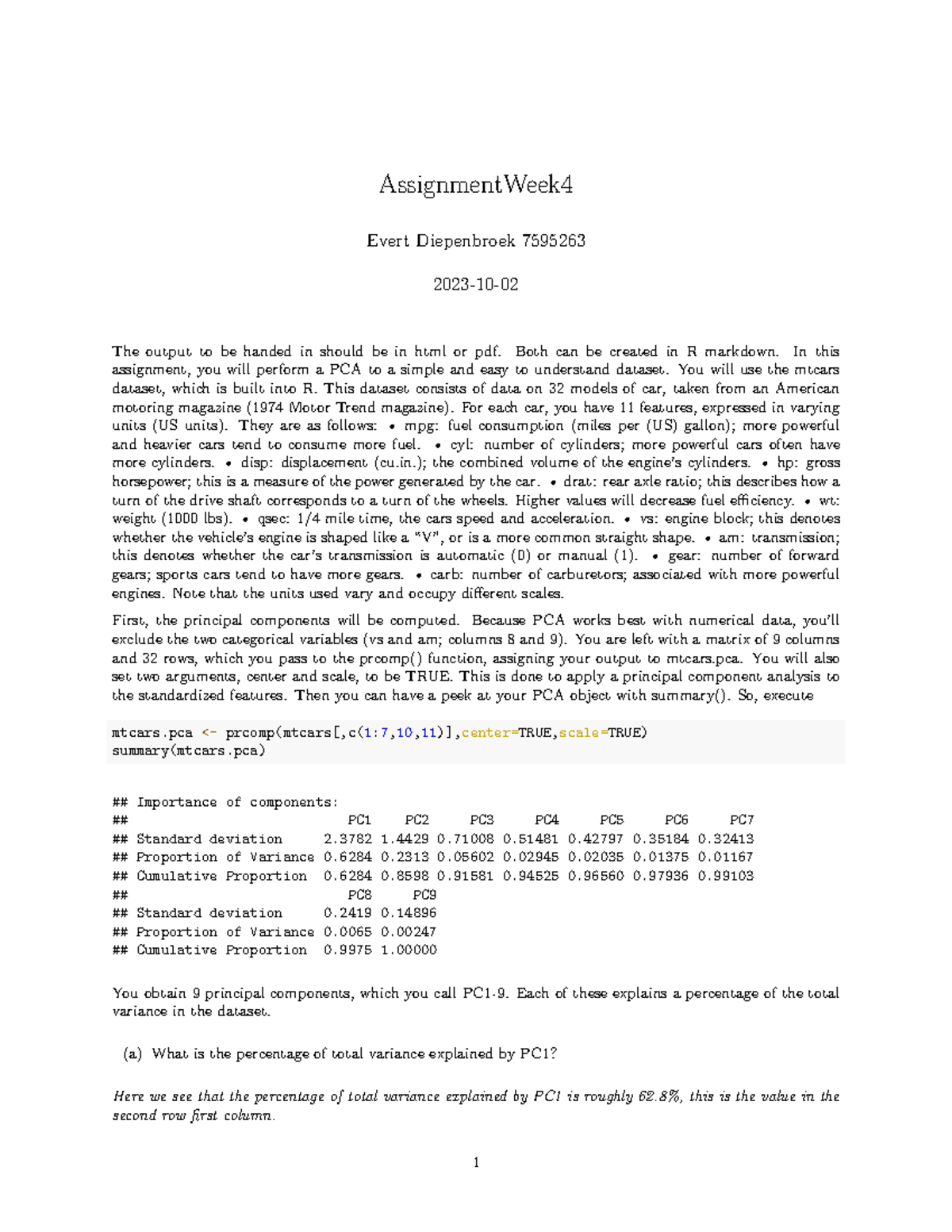 Assignment Week 4 - Opgaven adav2 - AssignmentWeek Evert Diepenbroek ...