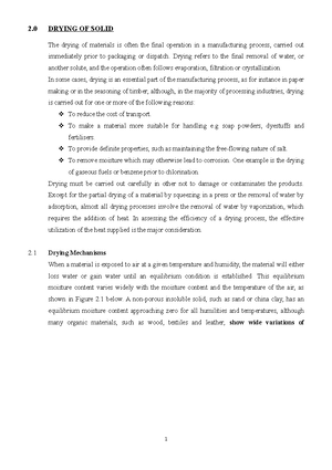 Experiment 2 - REPORT - EXPERIMENT 2 Homogenous Batch Reactor BY ...